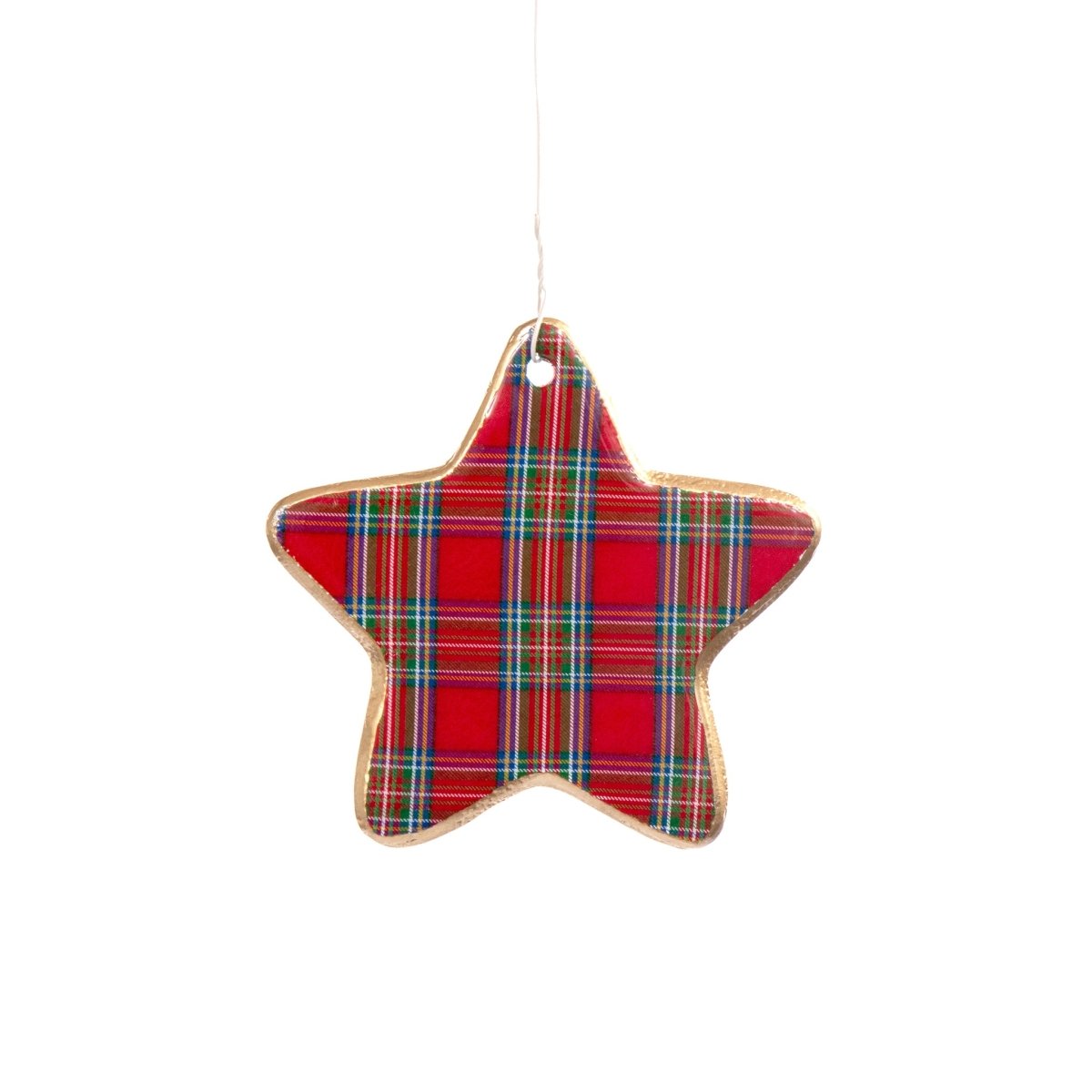 Tartan Plaid Star Ornament – Jaye's Studio